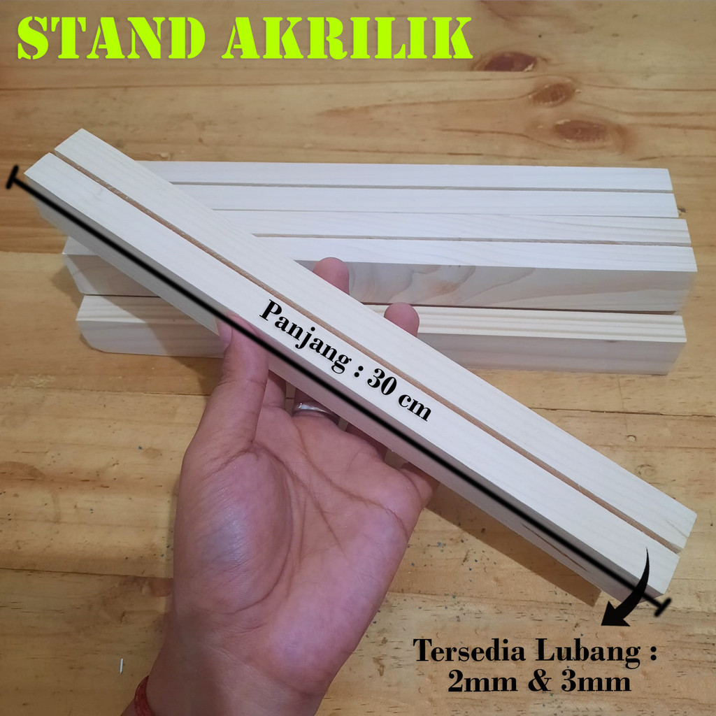 KAYU Wooden Acrylic Stand Acrylic Stand Acrylic Stand Wooden Stand ...