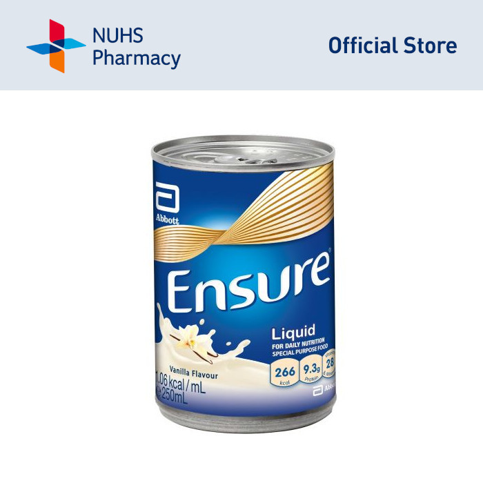 [24 Tins per Carton] Ensure Liquid Vanilla 250ml [NUHS Pharmacy ...
