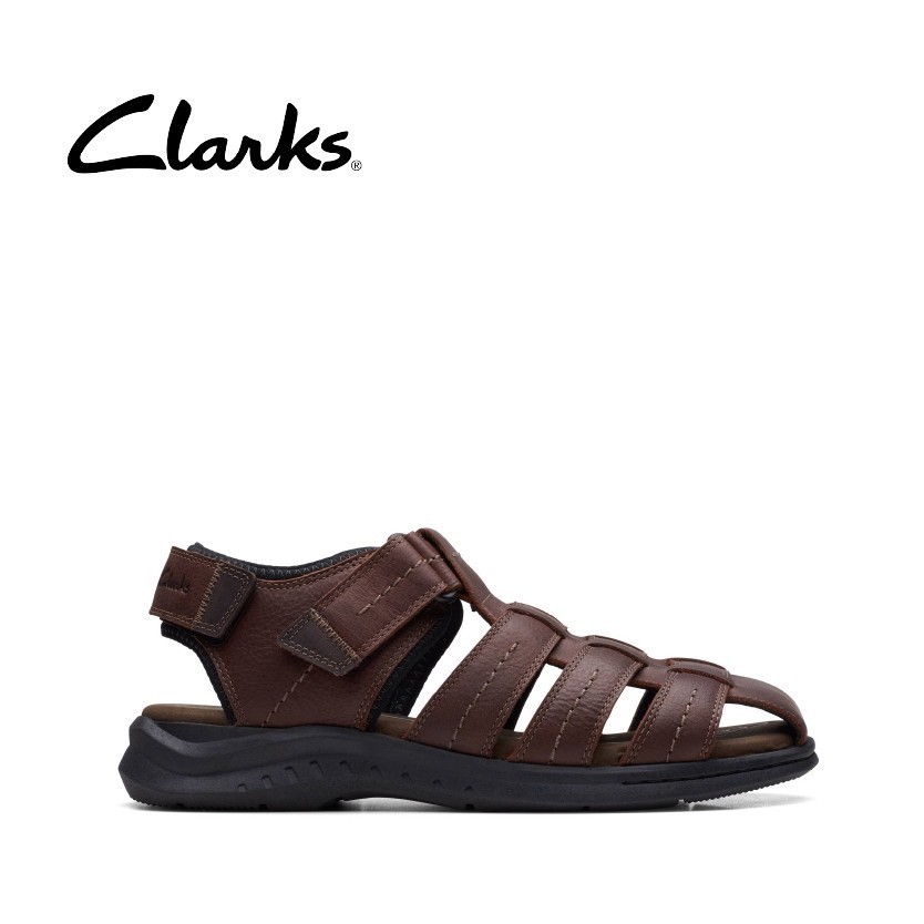 Clarks Mens Walkford Fish Brown Tumb | Shopee Singapore