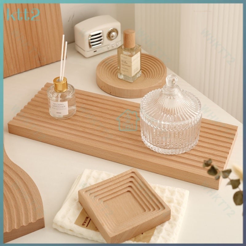 Irregular plate Western food plate simple solid wood wooden tray ...