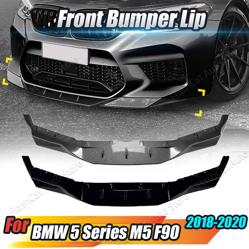 F90 M5 Car Front Bumper Canard Lip Trim Lower Splitter Diffuser Spoiler ...