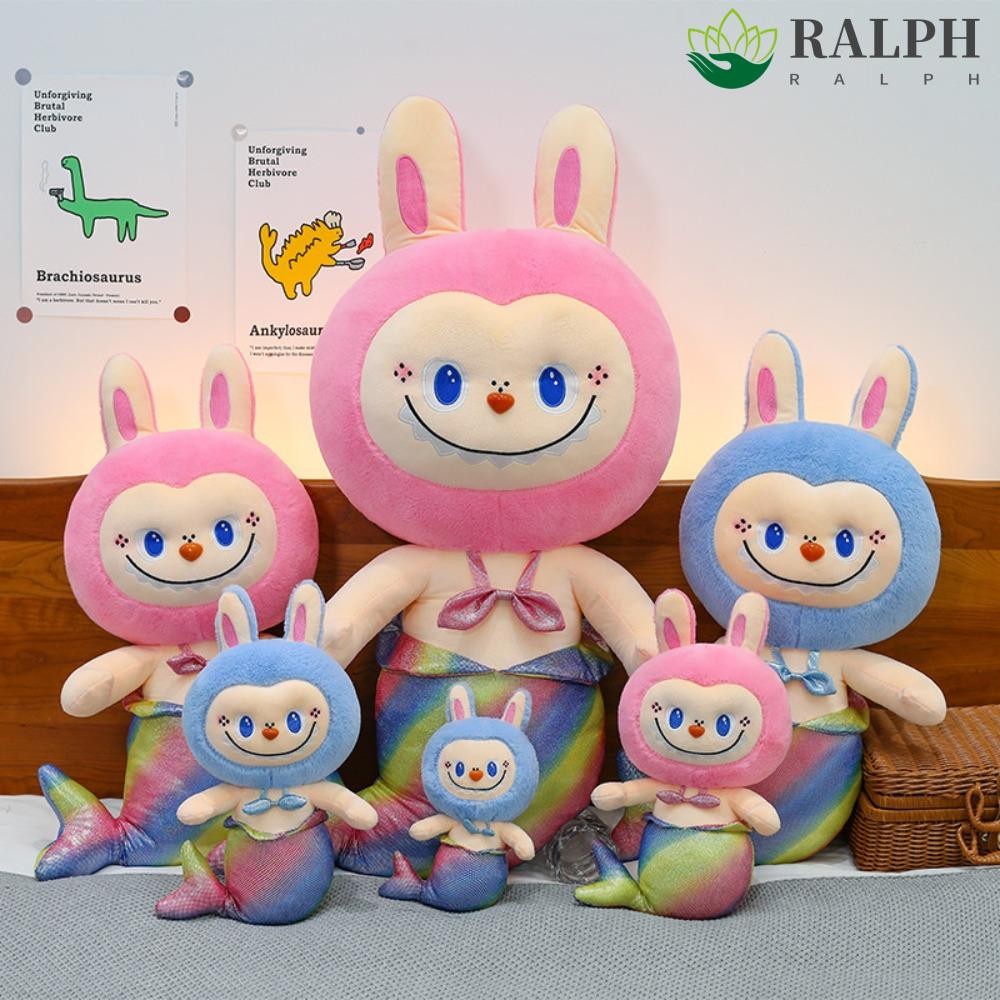 RALPH Mermaid Labubu Plush Toy, Fish Tail Cartoon Mermaid Labubu Plush ...