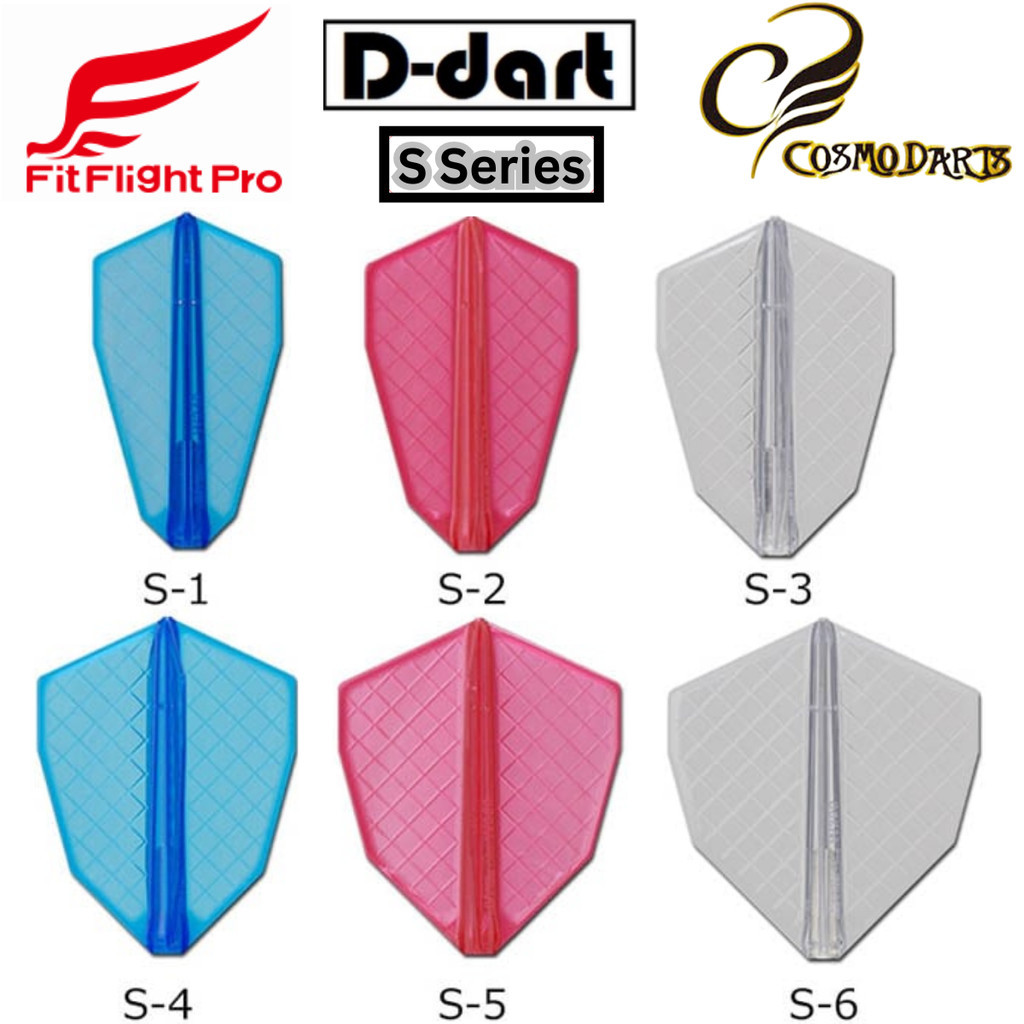 COSMO FIT FLIGHT PRO - SERIES S CLEAR/METAL RED/METAL BLUE (SAYAP ARROW ...
