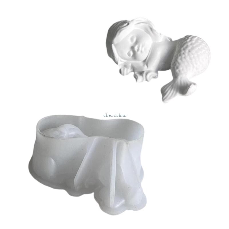CH* Creative 3D Mermaids Silicone Mold Decoration for Resin and Plaster ...