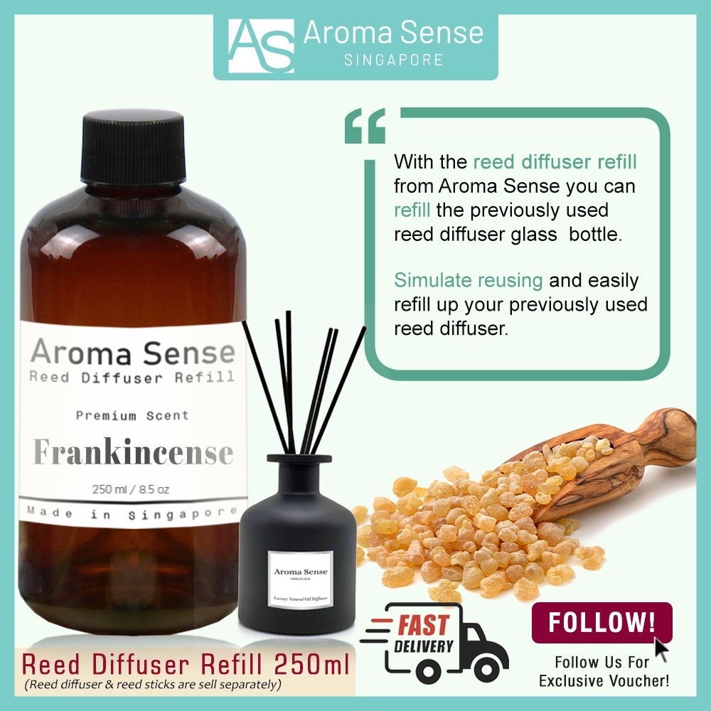 Aroma Sense Frankincense Scent Reed Diffuser Refill (250ml) | Shopee Singapore