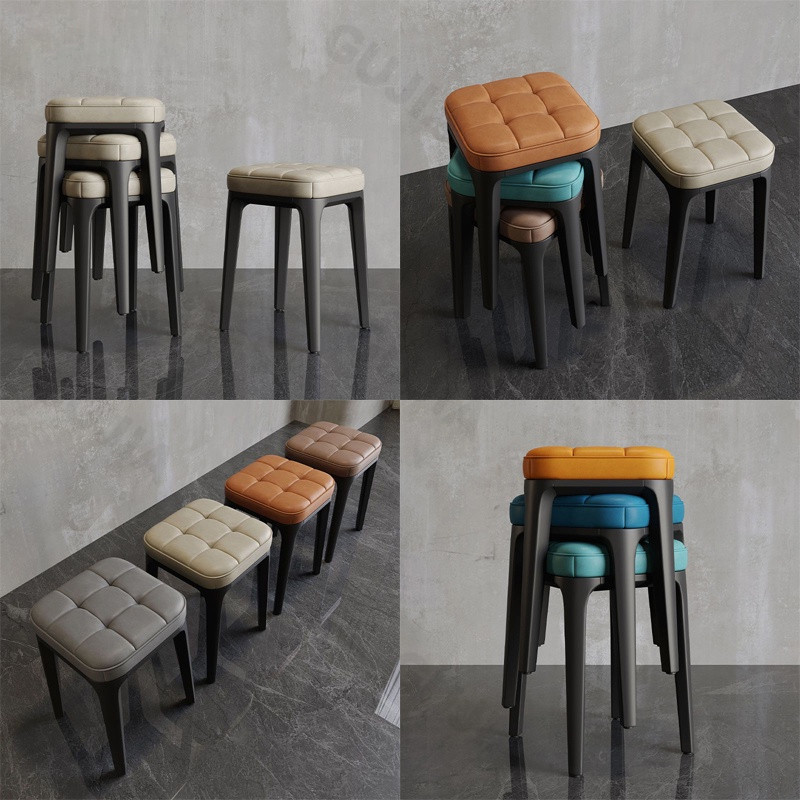 MXH Soft Bag Dining Stool Chair Modern Simple Dining Stool Can Be ...
