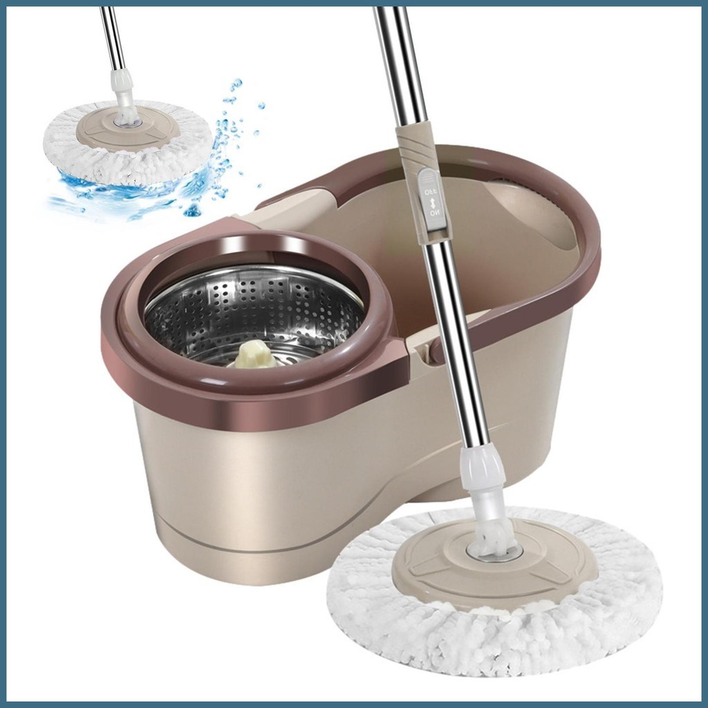 Spinning Mop with Wringer Wet and Dry Cleaning Spin Mop Labour-Saving ...