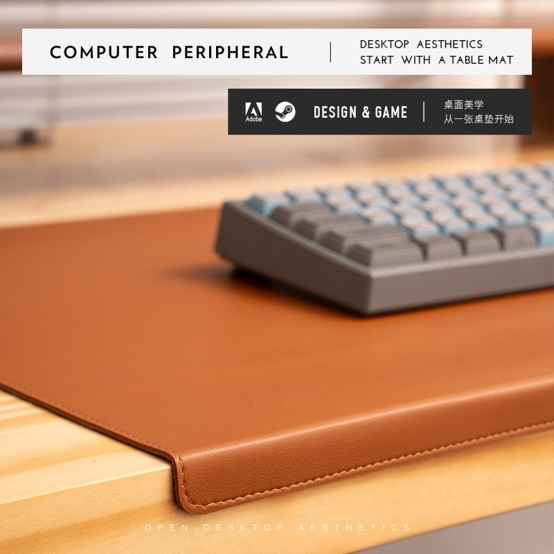 Large Size Hem Office Mouse Pad Waterproof and Oil-Proof Leather Table ...