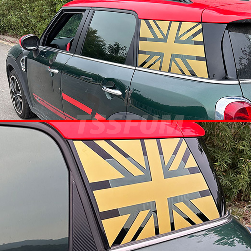 1Pair Union Jack Car Vinyl Window Sticker Decal For MINI Cooper S JCW ...