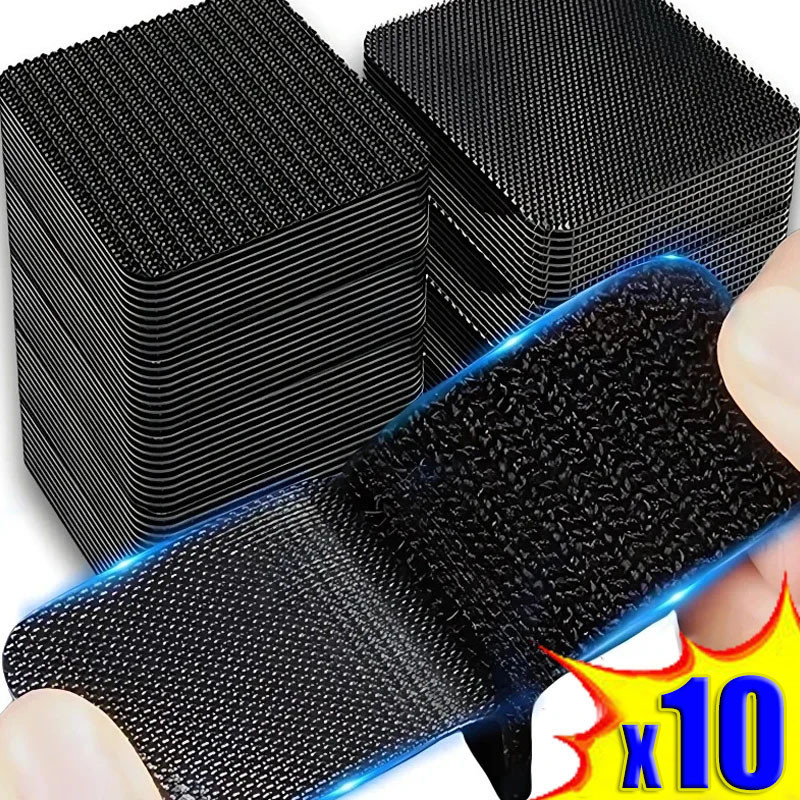 10Pair Double Faced High Adhesive Fixing Stickers Carpet Pad Dashboard ...