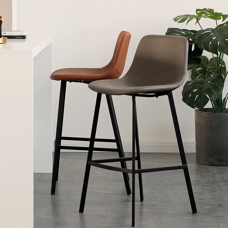 Pansu Bar Chair Home Minimalist Bar Stools, Nordic Backrests, High ...
