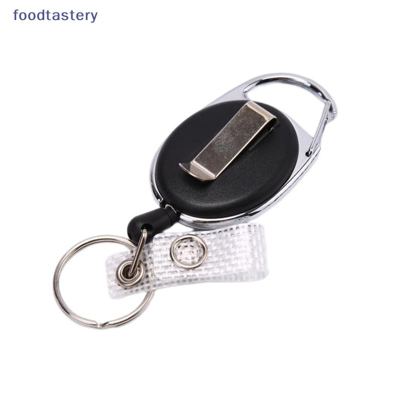 TERY 1PC Black Wire Rope Keychain Keyring Steel Cord 60cm Retractable ...