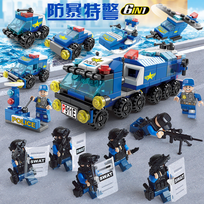 Military Minifigures Building Blocks Anti-Terrorist Commando City ...