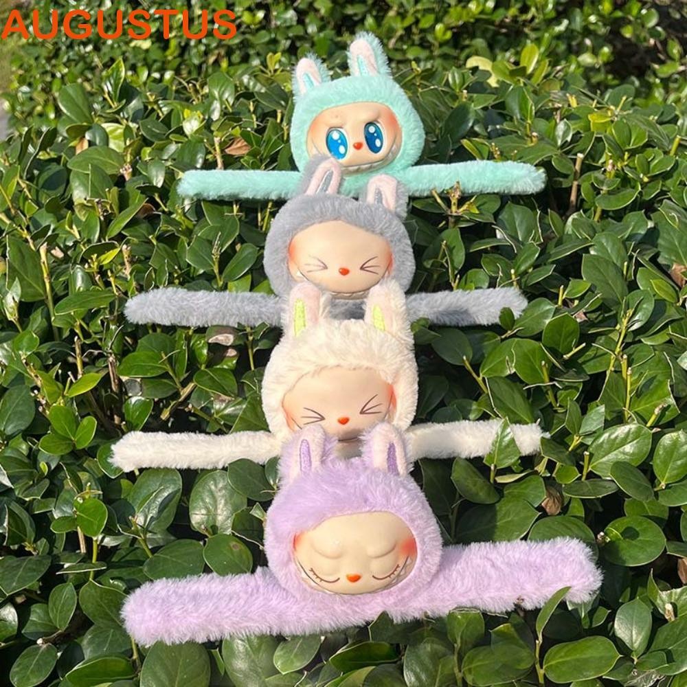AUGUSTUS Labubu Plush Slap Bracelet, Clap Circle Toy Wristband Labubu ...