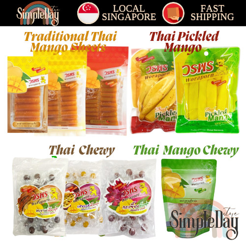 ⭐SG⭐ Thai Mango Snack Set – Mix & Match Dried, Pickled & Chewy Mango ...