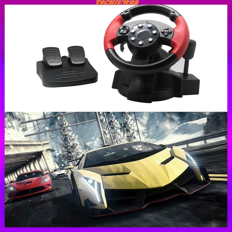 [Tachiuwa2] Gaming Racing Simulator PC Steering Wheel & Pedal For ...