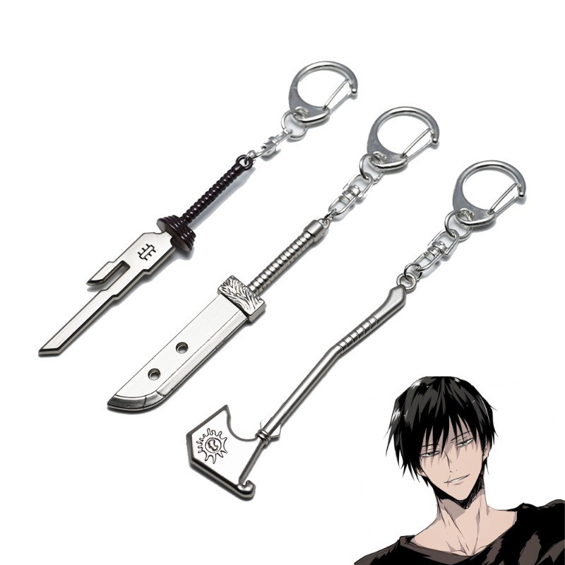 Anime Jujutsu Kaisen Keychains Fushiguro Toji Nanami Kento Metal ...