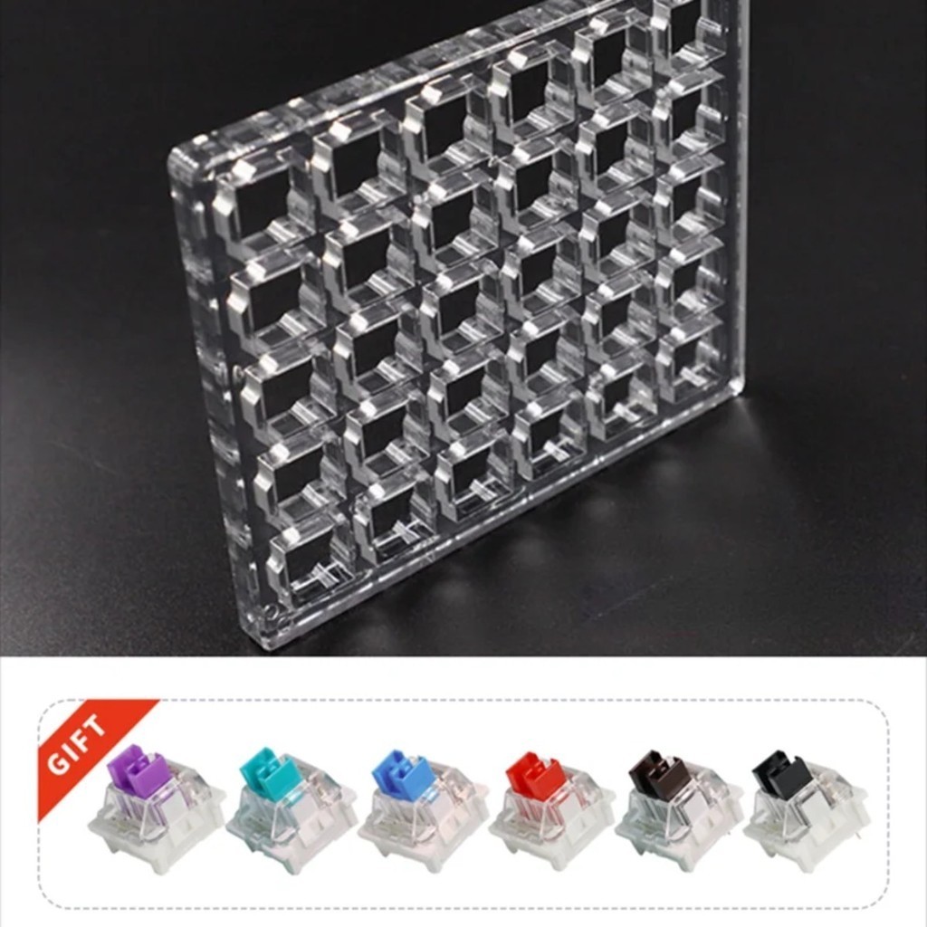 Acrylic Switch Tester Frame 30 Holes Mechanical Keyboard Switch Tester ...