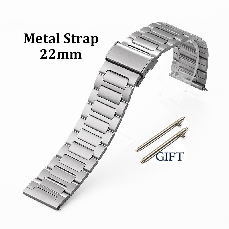 22mm Metal Watch Band Universal Stainless Steel Strap Quick Release ...