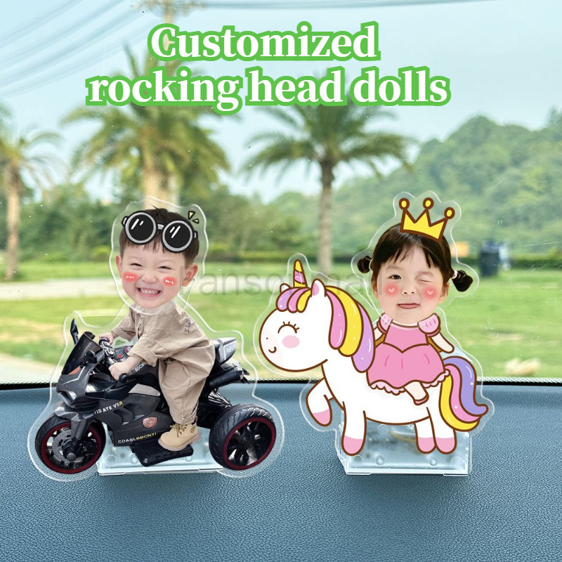 Customized Rocking Head Dolls for Car Interior Decor Ornaments Custom ...