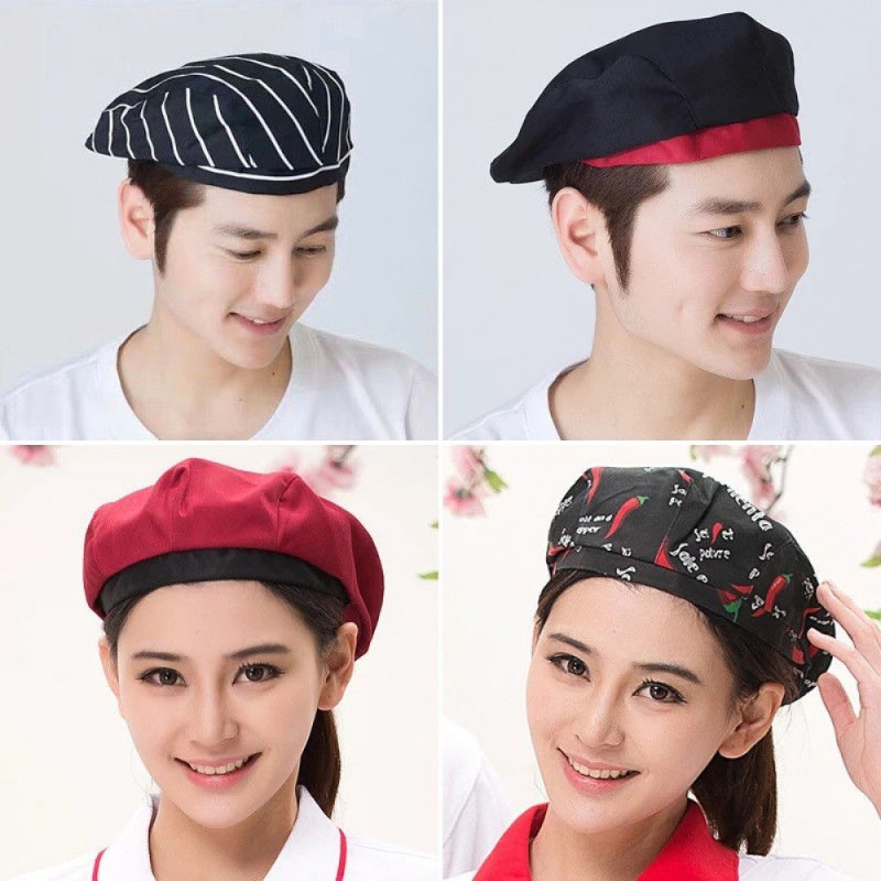Women Men Baker Chef Caps Comfortable Cooking Cafe Restaurant Working ...