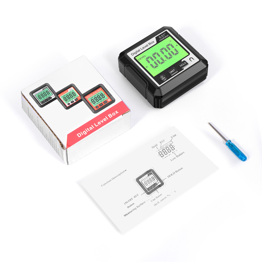 Digital Level Angle Gauge Meter Electronic Protractor Inclinometer With ...