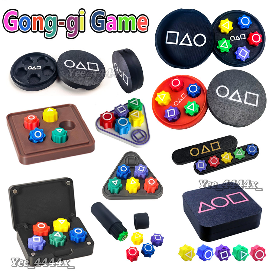 Korean Gonggi Jacks Game Stone Catching 3D Printed 5 Colors Gonggi ...