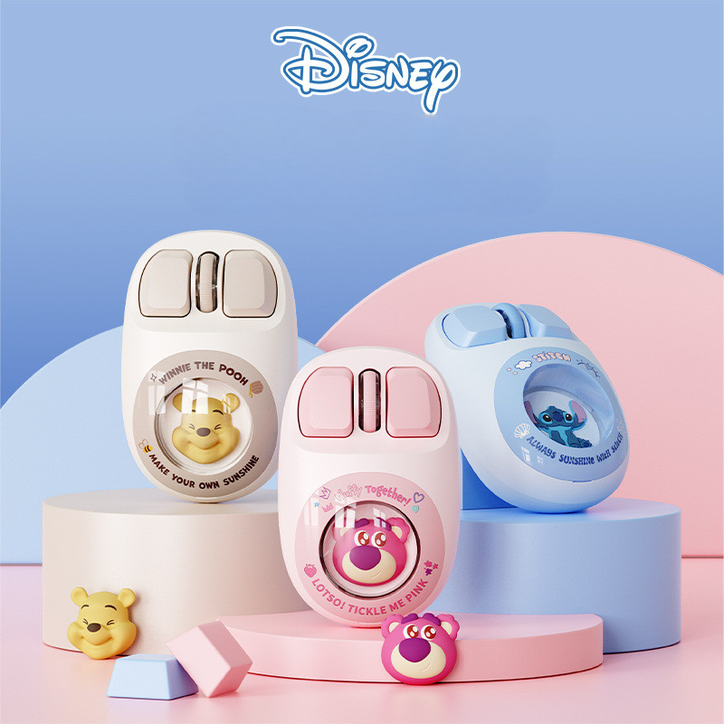 Disney MS08 Series Wireless Mouse Dual Mode Bluetooth Strawberry Bear ...