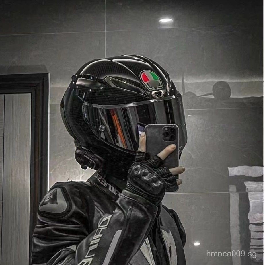 Photo Helmet Bright Black Imitation Carbon Fiber Texture Cool Special ...