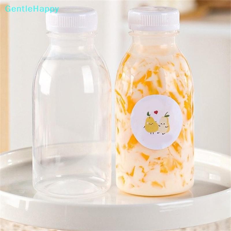 GentleHappy 6pcs Small Plastic Bottle 100ml Milk Bottles Small Juice ...