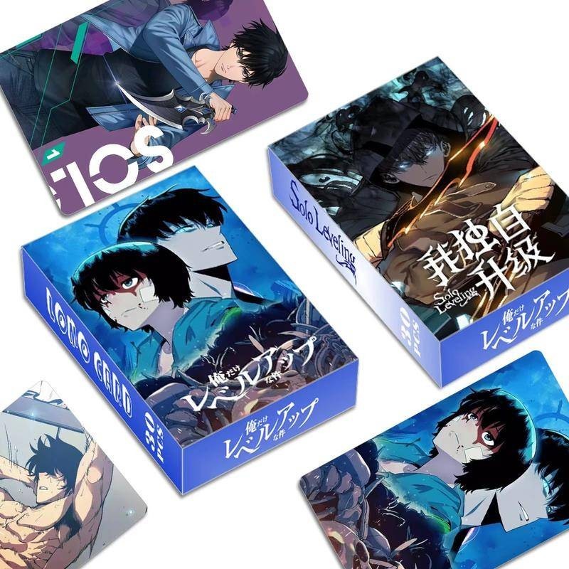 30Pcs/Pack Solo Leveling Na Honjaman Level Up Card Sung Jin Woo Jin U ...