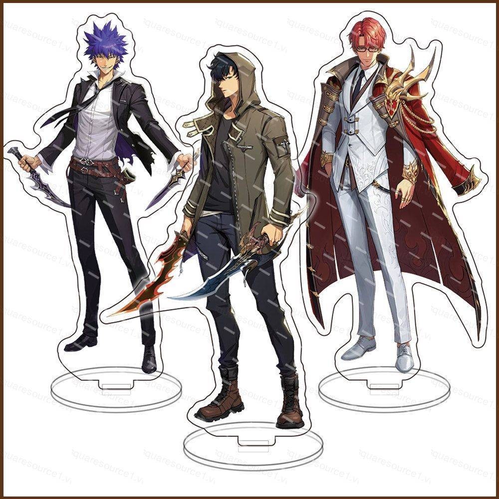 squar1 Solo Leveling Anime Figure Model Toy Acrylic Stands Plate Holder ...