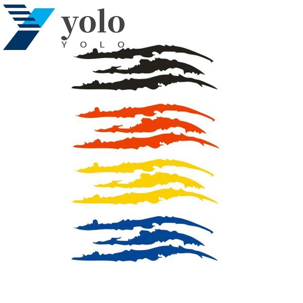 YOLO Claw Scratch Car Sticker Car Eyebrow Stickers Creative Auto ...