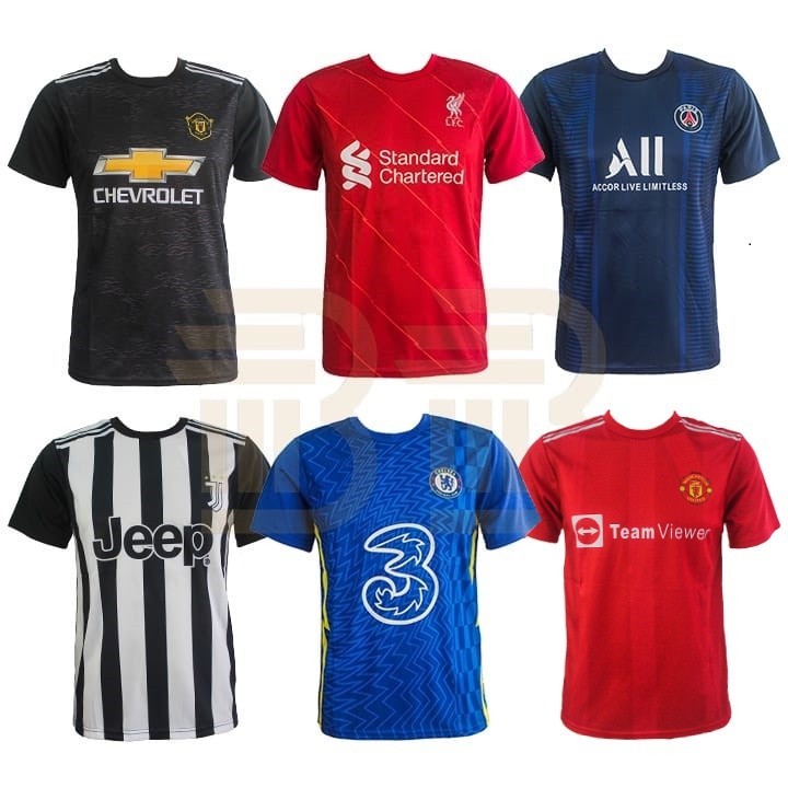 Baju Jersey Dewasa Football Club / Men Jersey T-Shirt Football Club ...