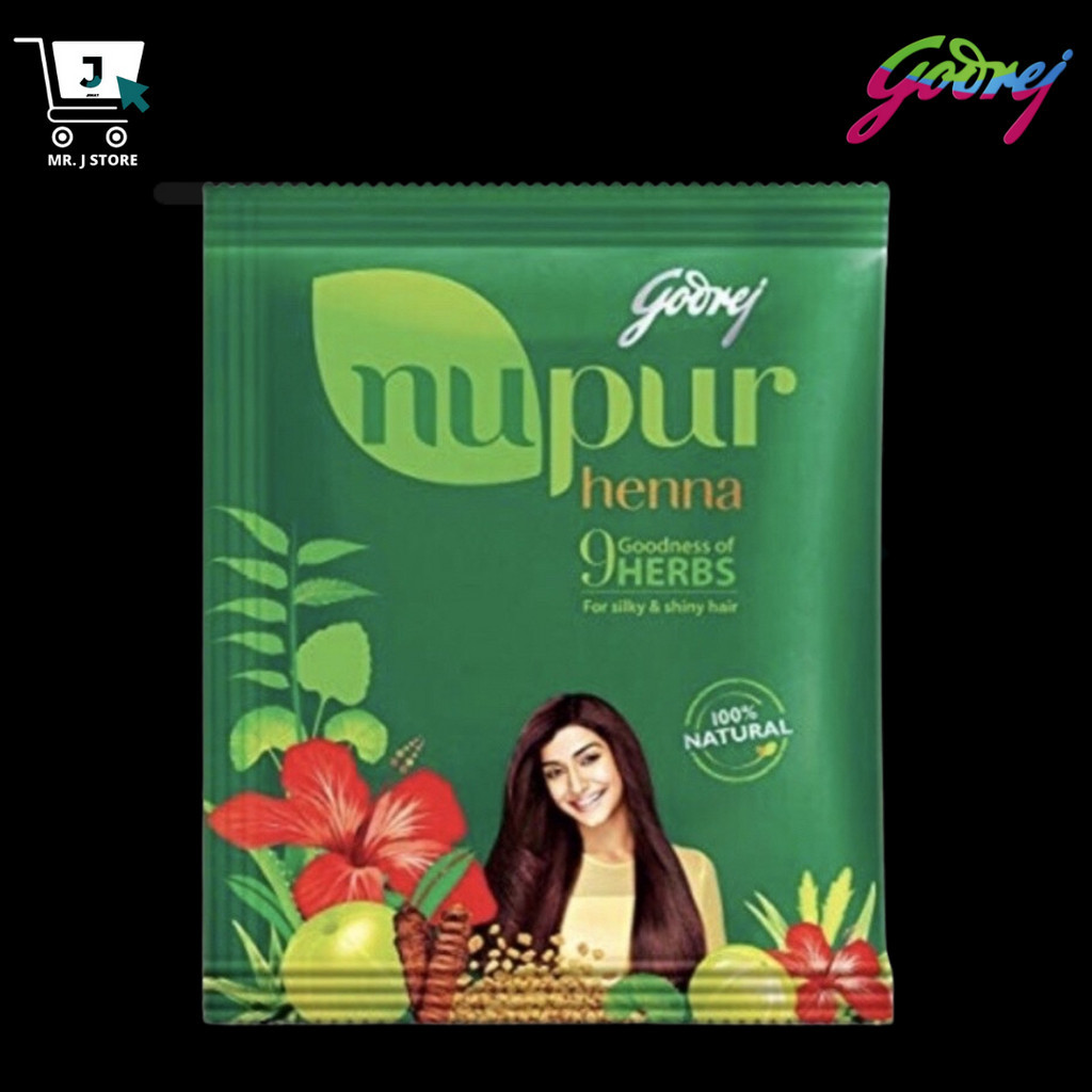 Godrej Nupur Henna Powder (100% Pure) (120g,400g,1kg) | Shopee Singapore