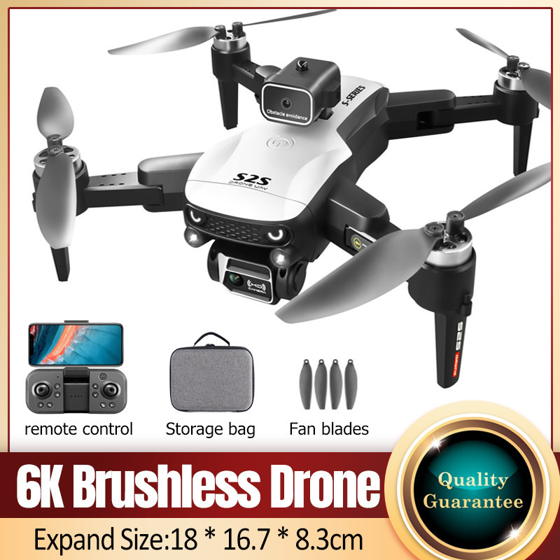 【SG Seller】6K Drone 1080P HD Camera Foldable Brushless Drone | Shopee ...