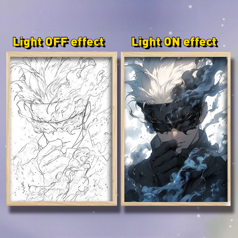 Gojo Satoru Jujutsu Kaisen Light Painting Night Light Anime Will Light ...