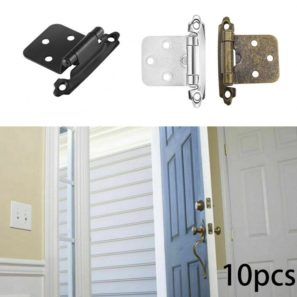 Reliable Self Closing Flush Cabinet Hinge Set of 10 Overlay Door ...