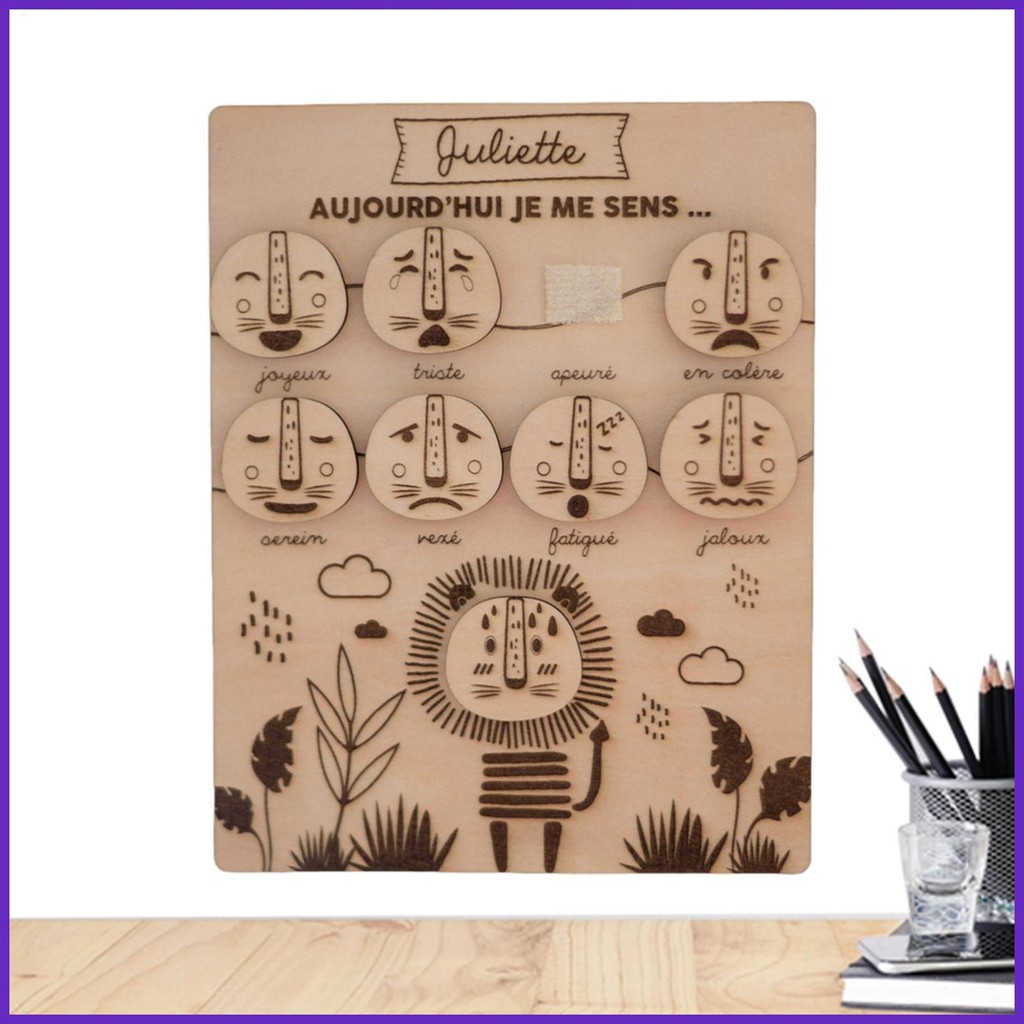 Emotions Chart for Kids Cute Lion Calm Corner Poster Chart Feelings ...