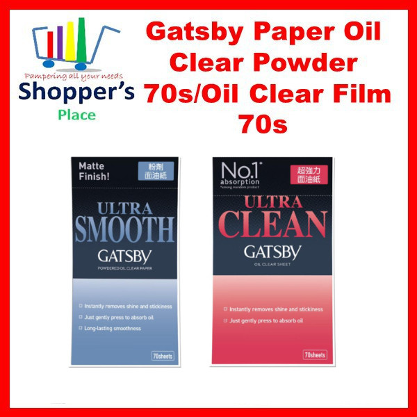 Single/Bundle of 2 -Gatsby Oil Clear Film 70s/Gatsby Paper Oil Clear ...