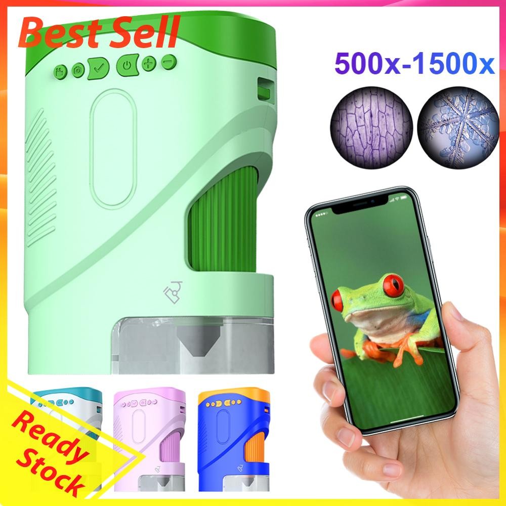 1000X Kid Portable Microscope 1080P Children Microscope Electric Mini ...