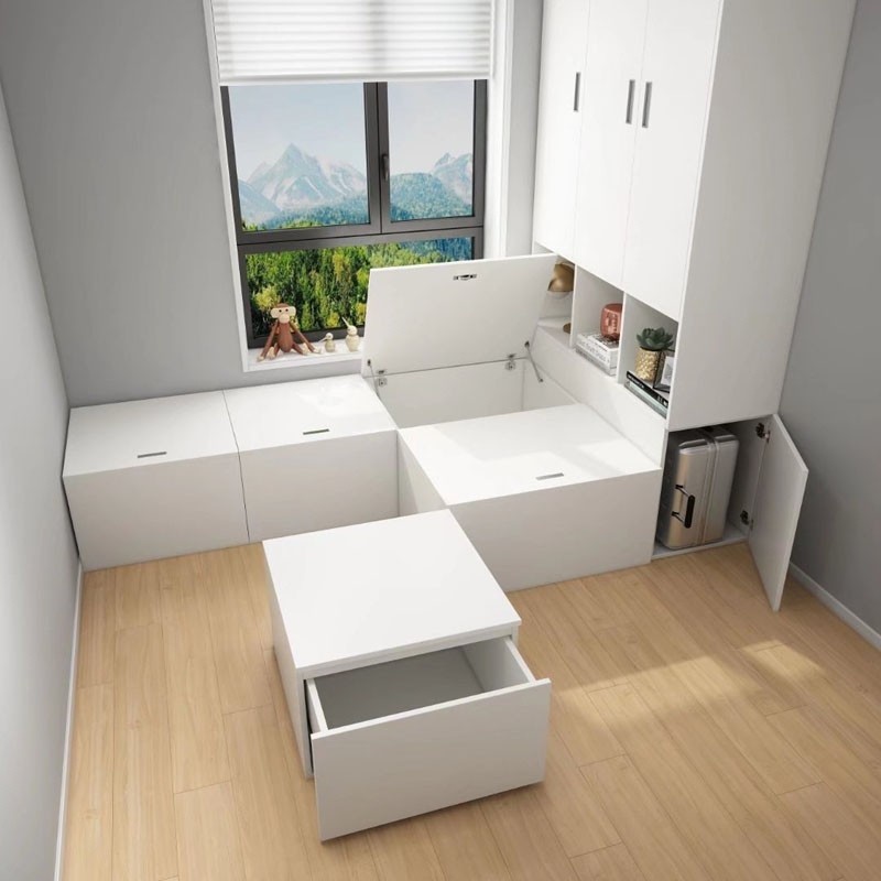 Solid Wood Tatami Bed Combination Box Bed Custom Platform Bed Custom ...