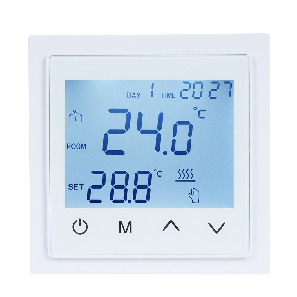 Intelligent Digital Display Thermostat 16A Floor Heating Temperature ...