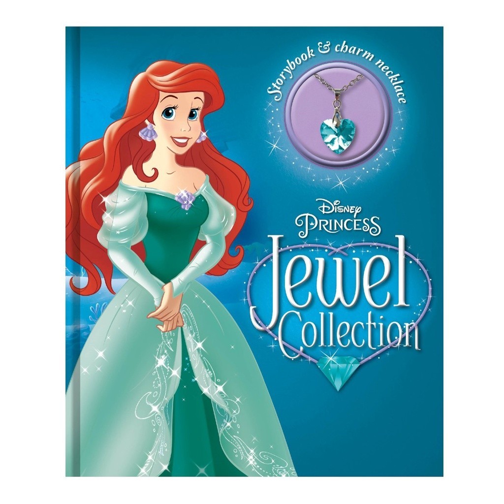 Disney Princess The Little Mermaid Jewel Hardcover Storybook With 2 ...