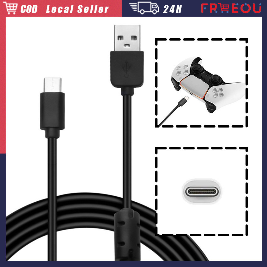 Charging Cable for PS5 Controller USB Type C Power Cord for Playstation ...