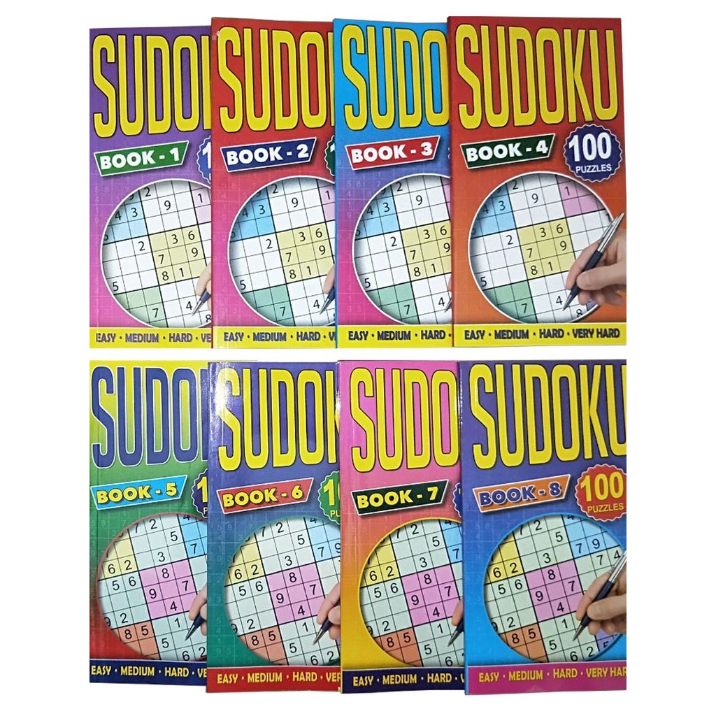 Sudoku Book with 100 Puzzles (Book 1 to 12) | Shopee Singapore