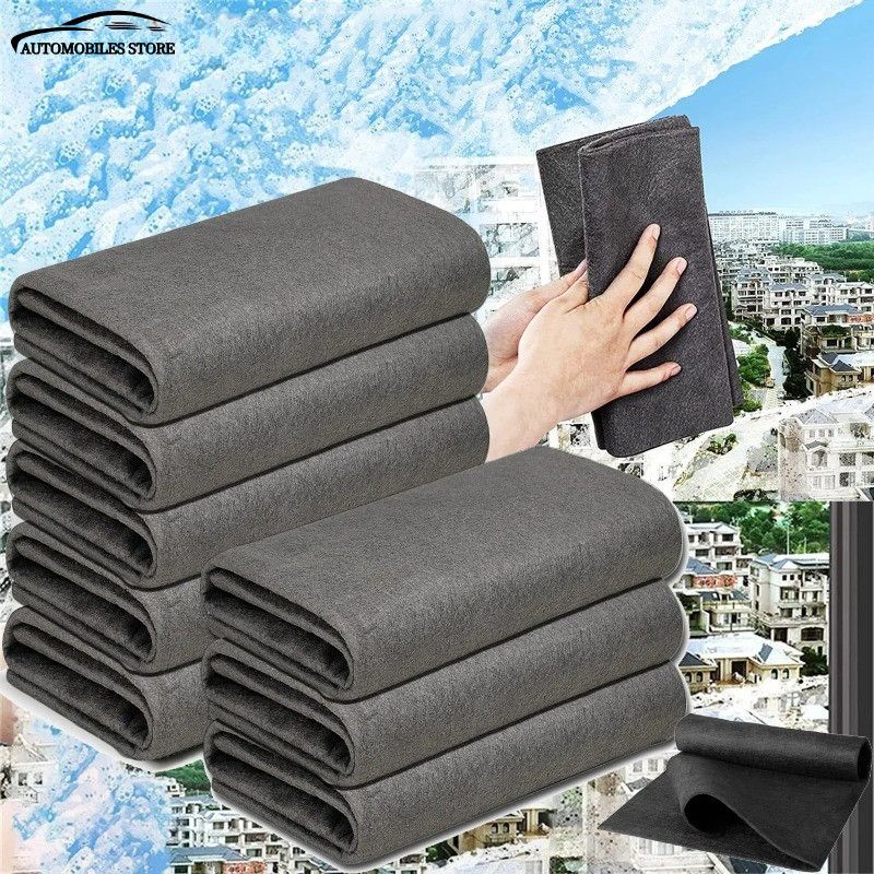Thickened Magic Cleaning Glass Cloth No Trace Reusable Microfiber ...
