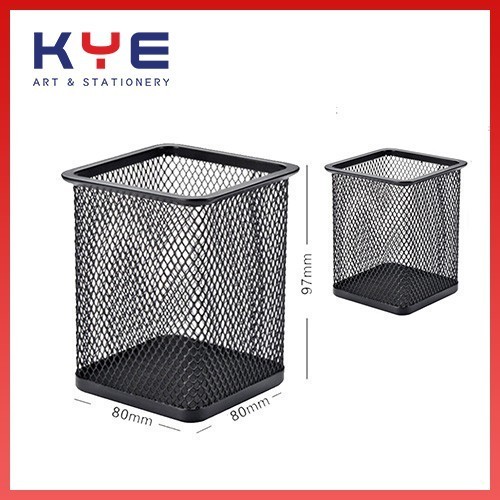 Square Metal Pen Holder (black) / Bekas Letak Pen | Shopee Singapore