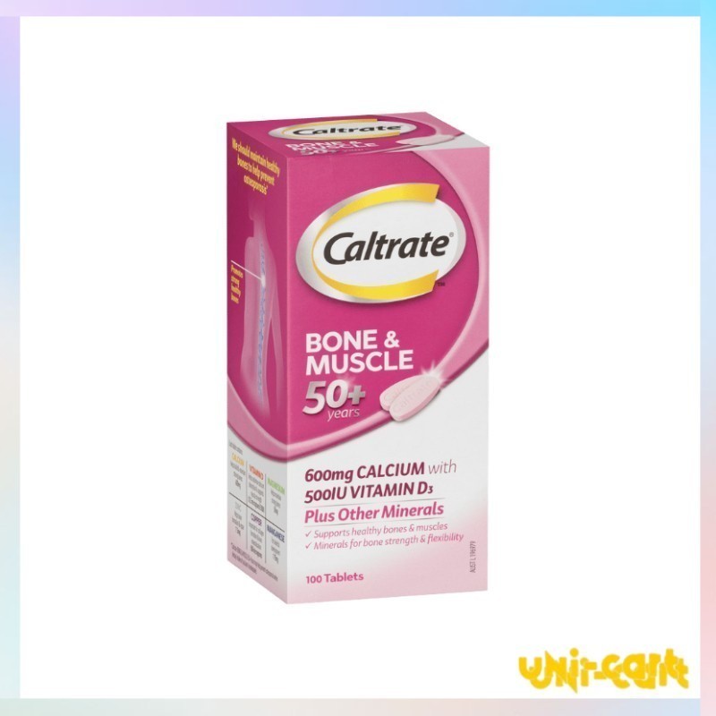 [Authentic] Caltrate Bone and Muscle 50+ Years (600mg Calcium + 500Iu ...
