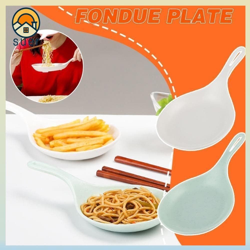 SUERHD Fondue Plate, Cookware Fries Fried Chicken Kitchen Soup Spoons ...